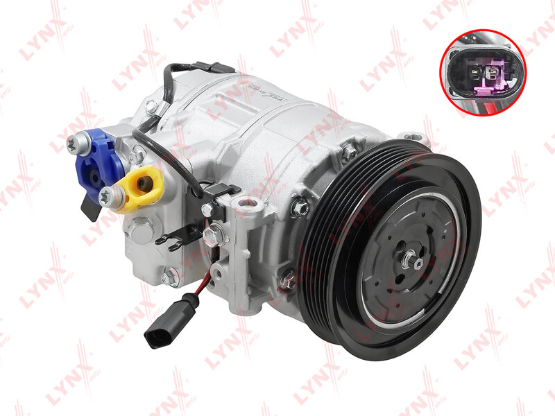 Компрессор кондиционера LYNXauto RA-4033 для AUDI A4 3.2 05-08/A8 2.8-3.0 03-10/Q7 I 3.0 10>