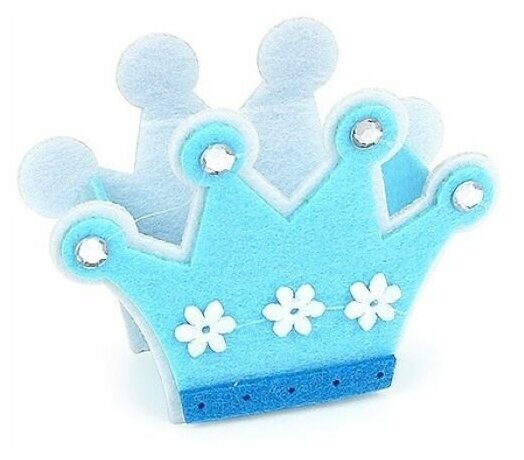 Шкатулка детская из фетра "Корона"