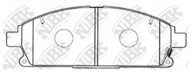Колодки тормозные дисковые перед NIBK PN2389