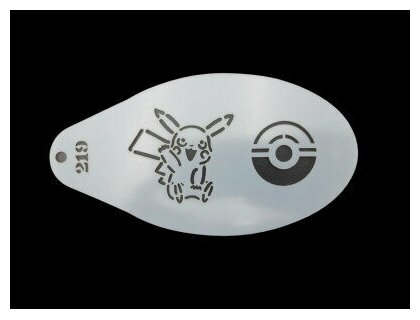 Трафарет для аквагрима 'DIMART' Пикачу.