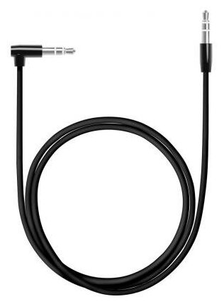 AUX-кабель 1.2м угловой, Deppa, черный