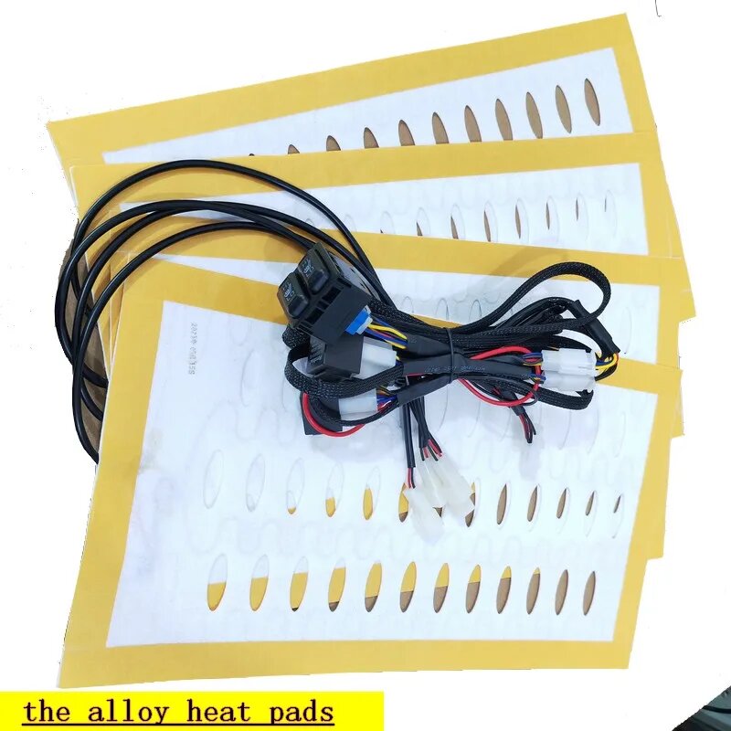 4 шт, нагреватели для автомобильных сидений Mitsubishi pajero, нагревательные прокладки из углеродного волокна, нагревательная подушка из сплава the alloy-1 set