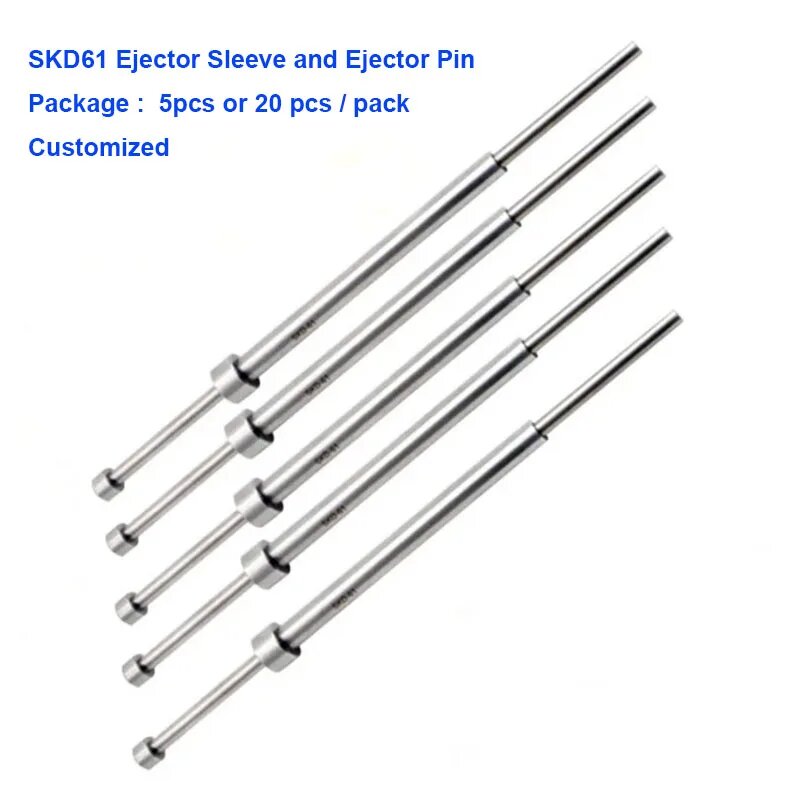 Комплектующие для пресс-форм SKD61: выталкивающие втулки и штифты 3x6x100x150, 5 pcs