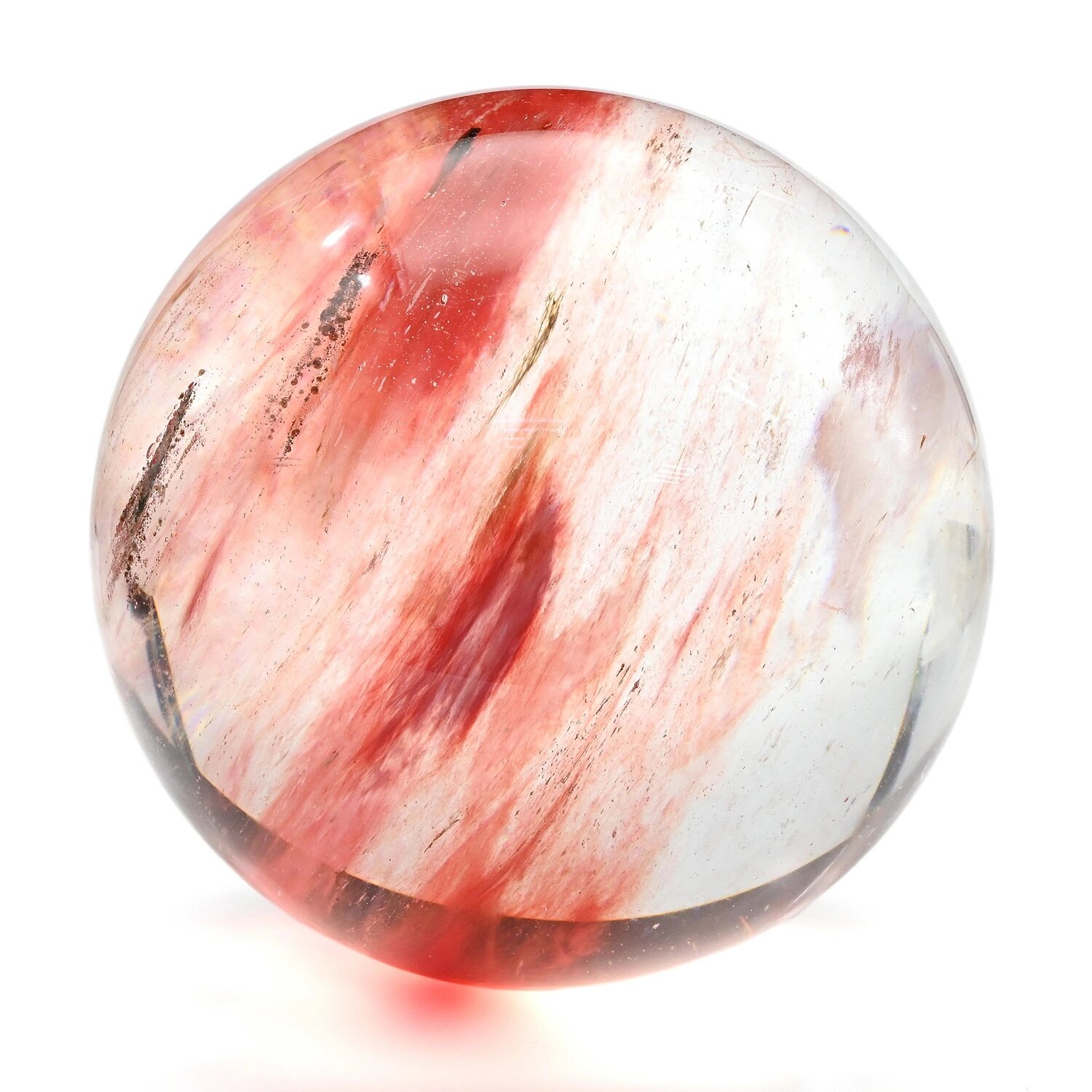 Шар из халцедона красного, диаметр 148мм .