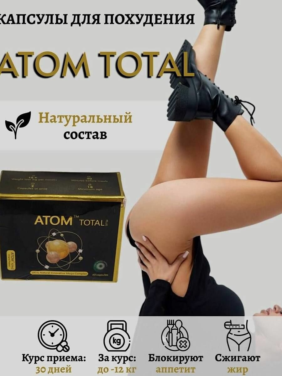 Atom Total Жиросжигатель для похудения в капсулах