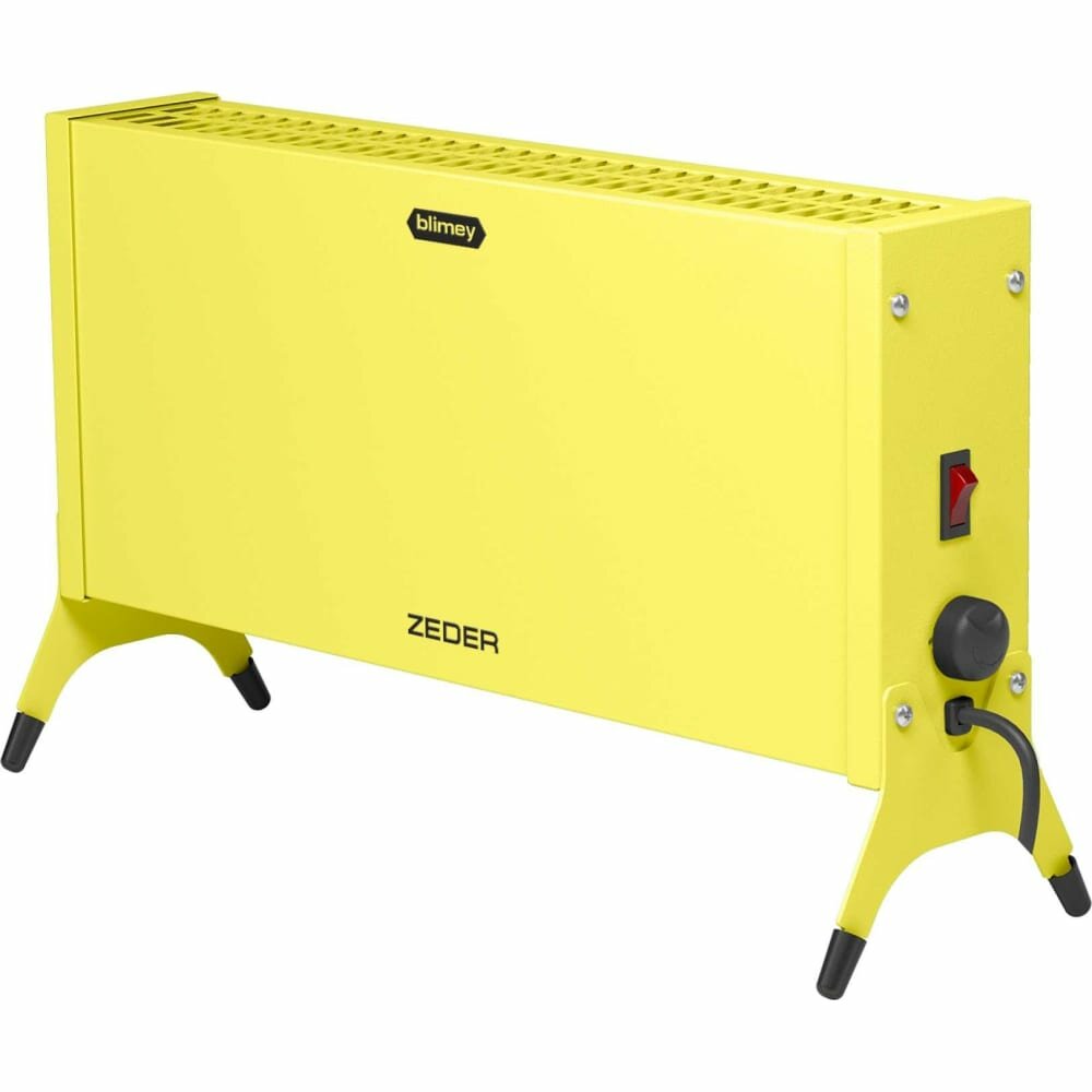Электрический конвектор Zeder серия Blimey, механическое управление 10MX-12 YELLOW