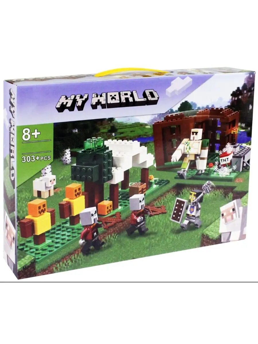 Конструктор Minecraf World: Аванпост разбойников аналог LEGO