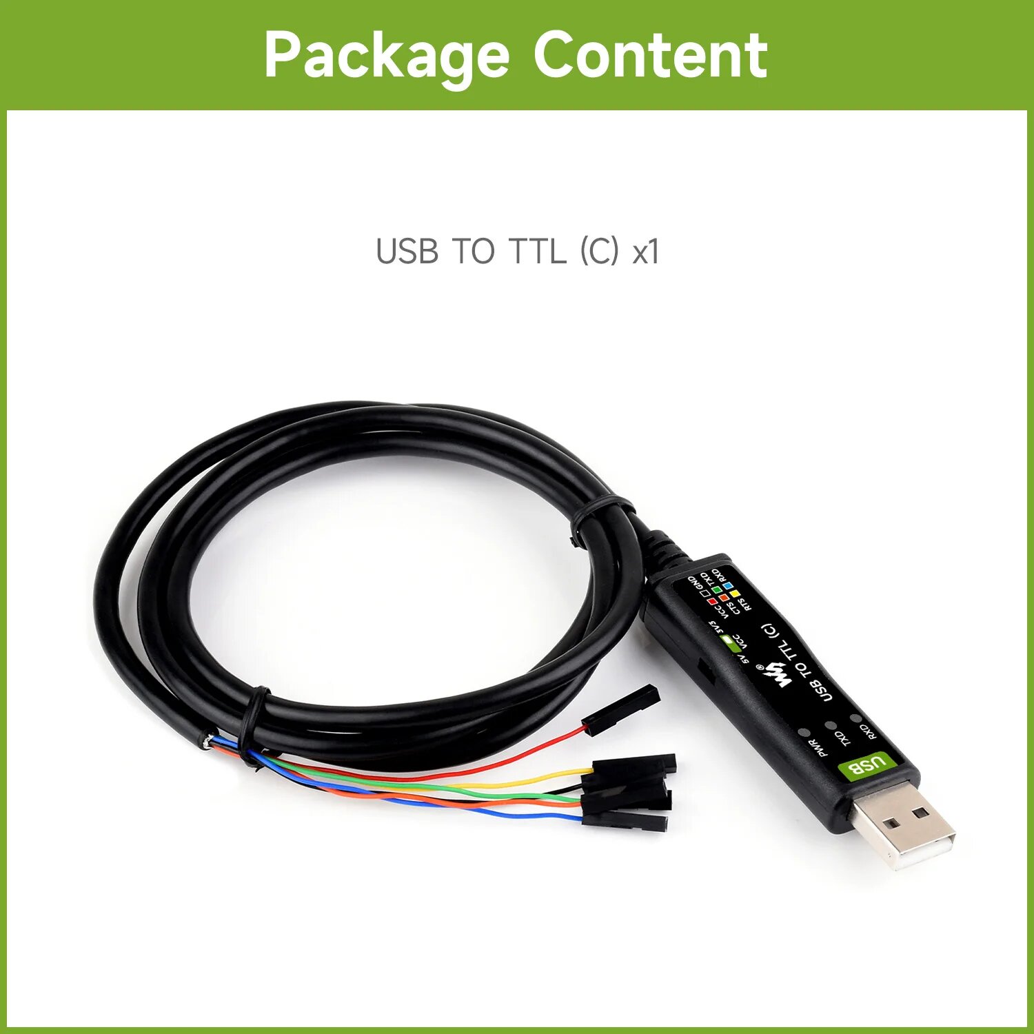 Waveshare USB TO TTL (C) 6pin кабель