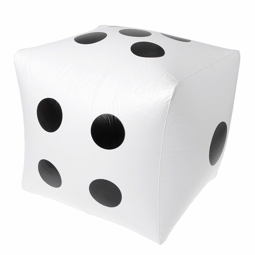 Кубики игральные кости для настольных игр, Надувные кубики-белые