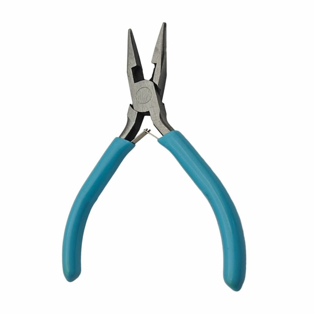 Плоскогубцы с заостренным концом на синей ручке-1