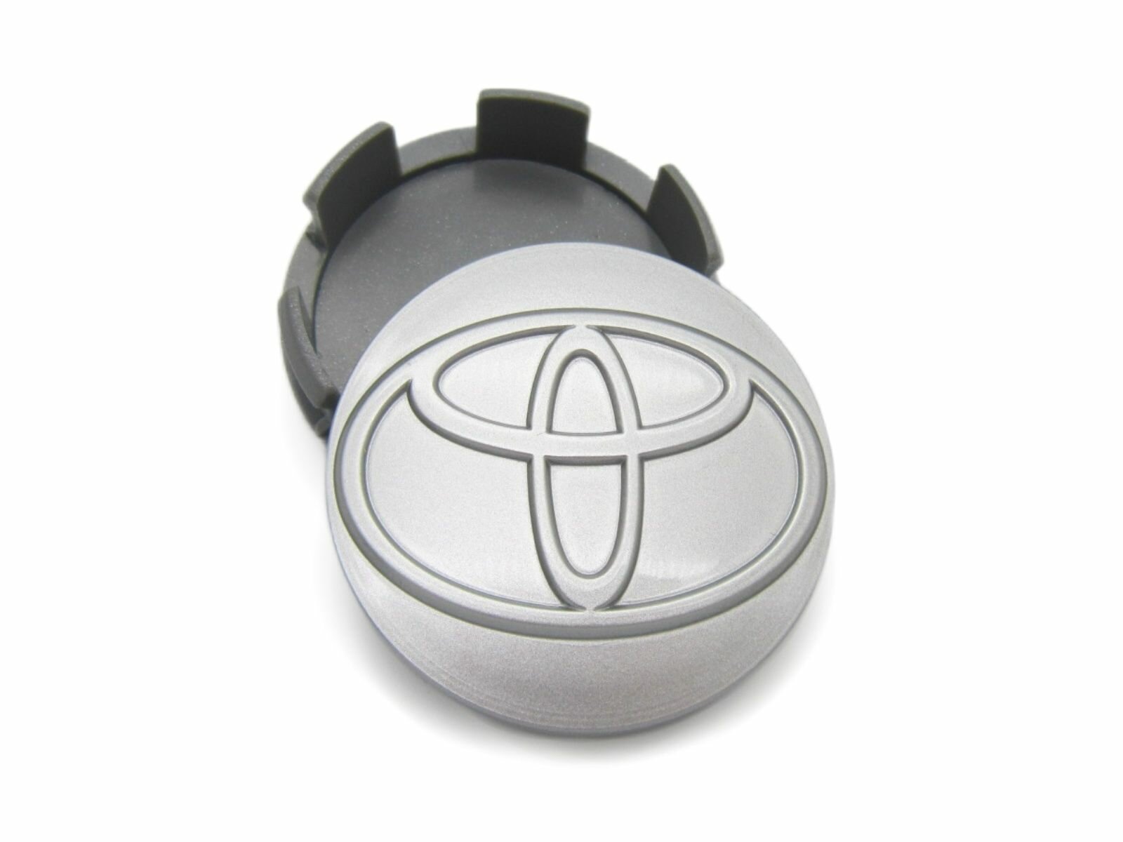 Колпачок, заглушка для литого диска СКАД Toуоta silver, 56/51/12 мм, 1 шт.