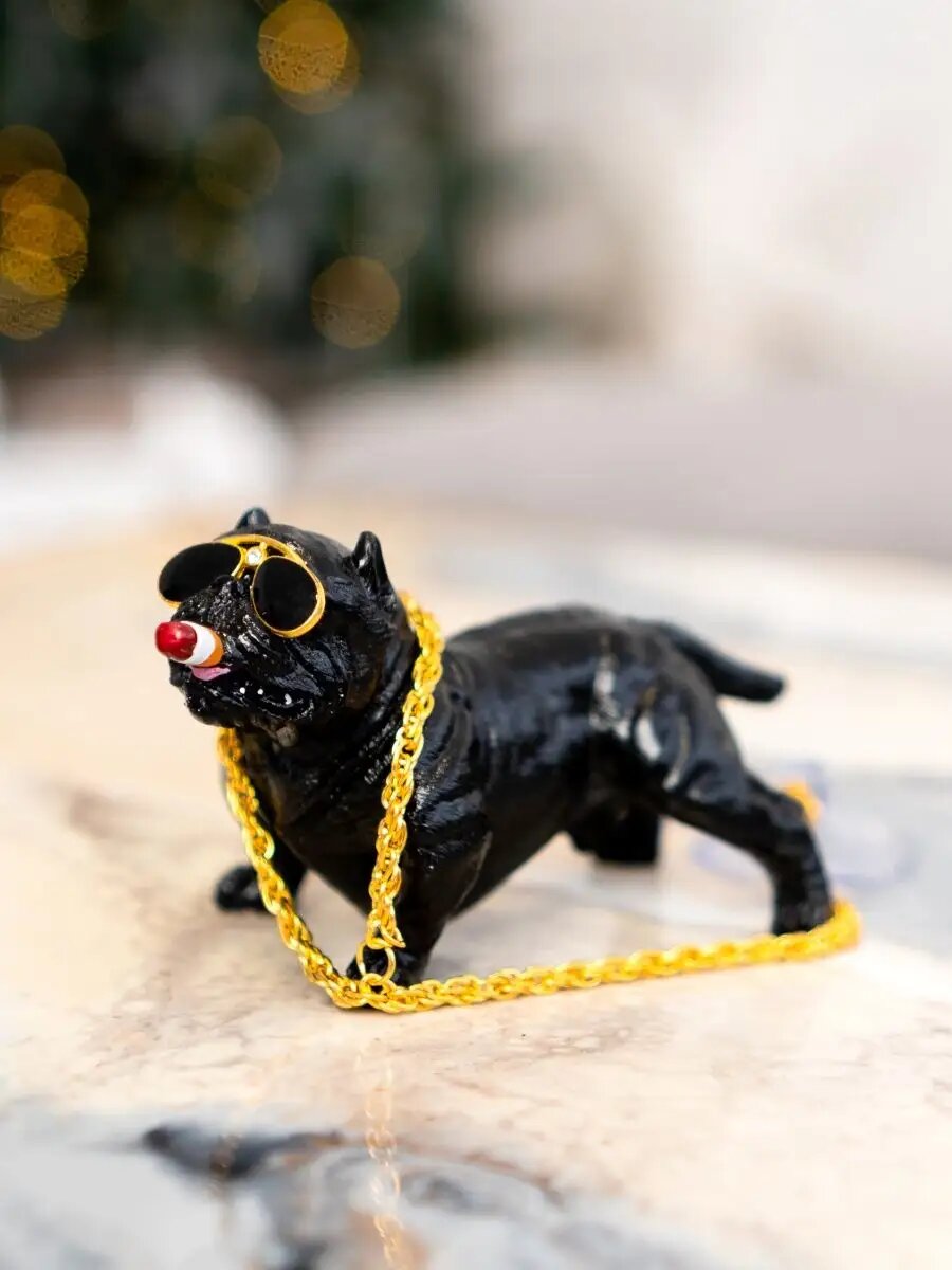 Игрушка в машину Бульдог Автоаксессуар собака Подарок Статуэтка