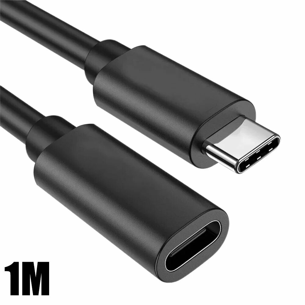 Удлинитель типа C USB C «папа-мама» Удлинительный кабель Удлинитель зарядного устройства Разъем провода 0,5 м/1 м Удлиненные кабели для передачи данных 1M Cable