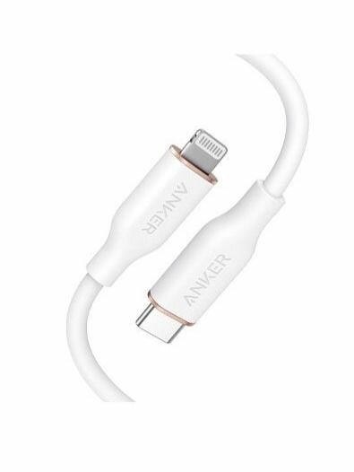 Кабель Anker 641 PowerLine III USB-C to Lightning Cable 0.9m (Flow, Silicone) - White