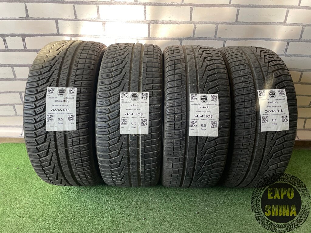 Зимние шины бу Шина Hankook Winter I'Cept Evo2 W320 245/45 R18 100V комплект
