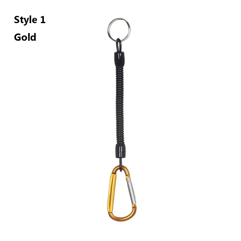 Эластичная веревка-брелок черный Gold-Style 1