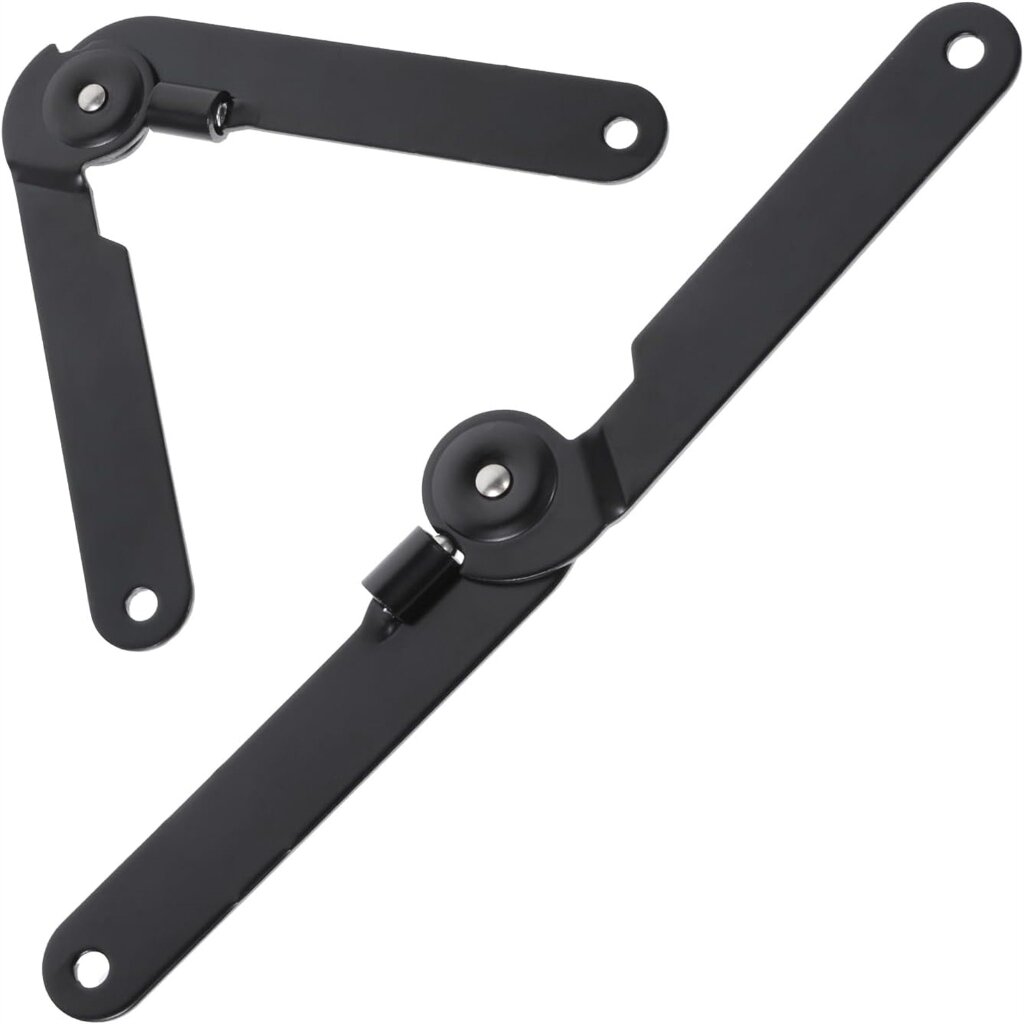 Упаковка из 2-х прочных Железных Крышек, Сверхмощных Поворотных Складных Петель на 180 Градусов для Дверцы Шкафа, Мебельной Фурнитуры