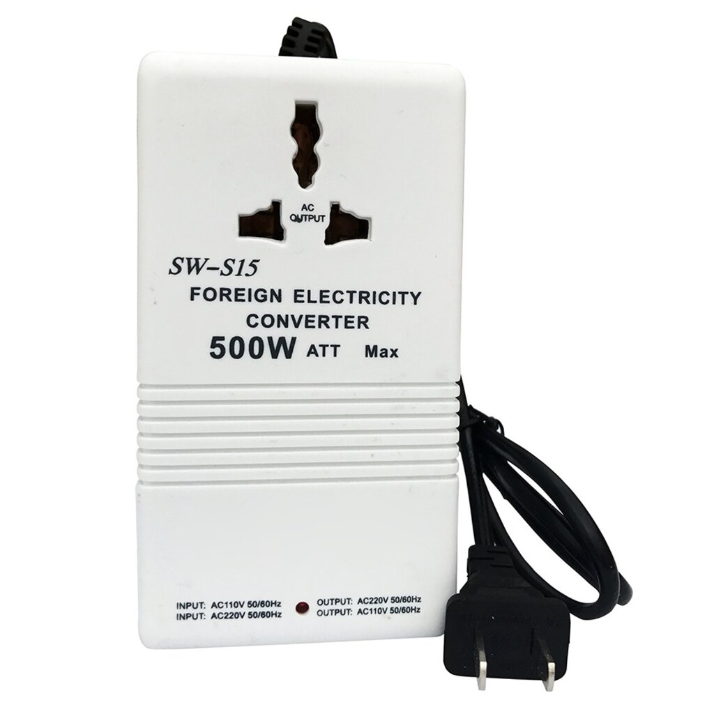 Силовой трансформатор мощностью 500 Вт с взаимным преобразованием 220 В в 110 В (стандарт США)