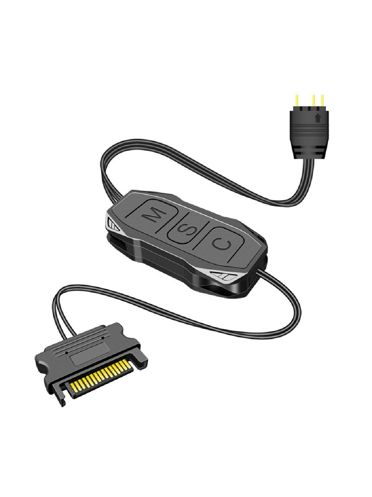 Мини-RGB-контроллер 5V3-контактного подключения к источнику питания SATA