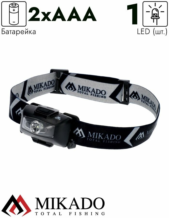 Налобный фонарик Mikado AML01-2210