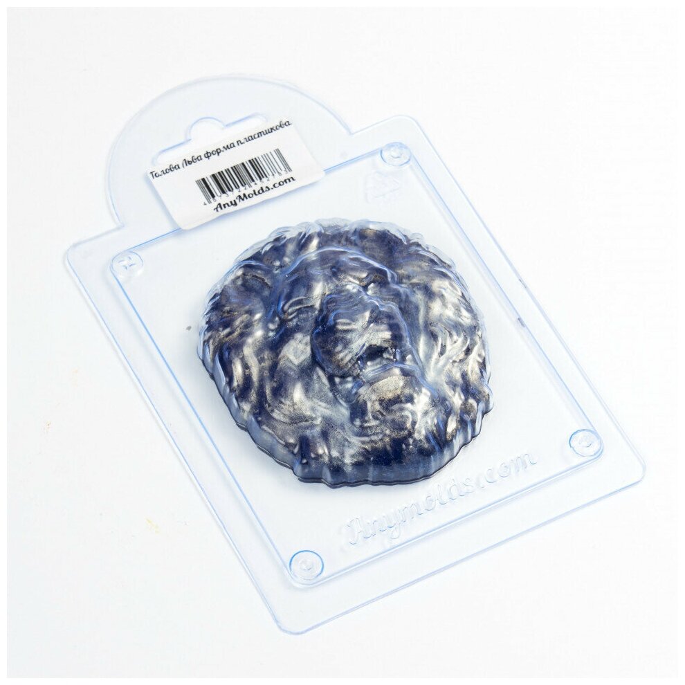 Голова Льва - формочка пластиковая для изготовления мыла, шоколада и гипсовых отливок