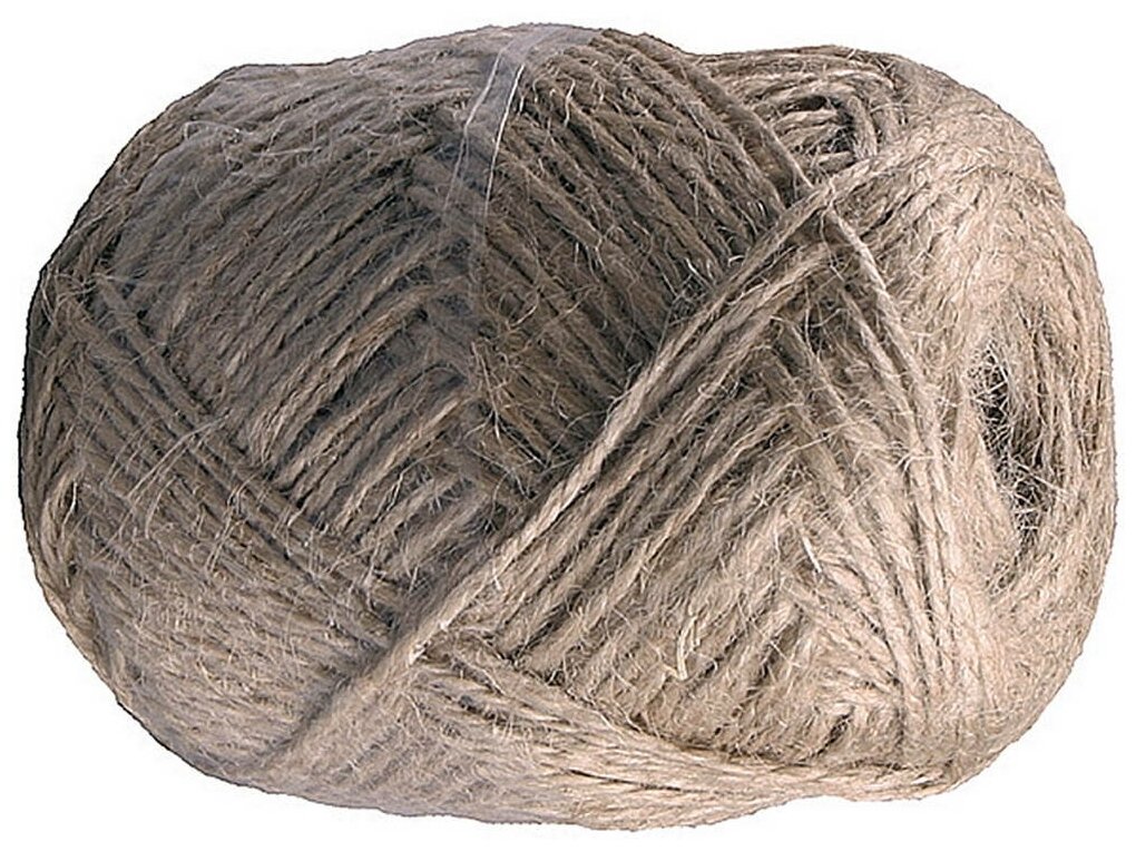 Джутовый шпагат ЗУБР 100 м 3-ниточный диаметр 1.8 мм разрывная нагрузка 18 кгс