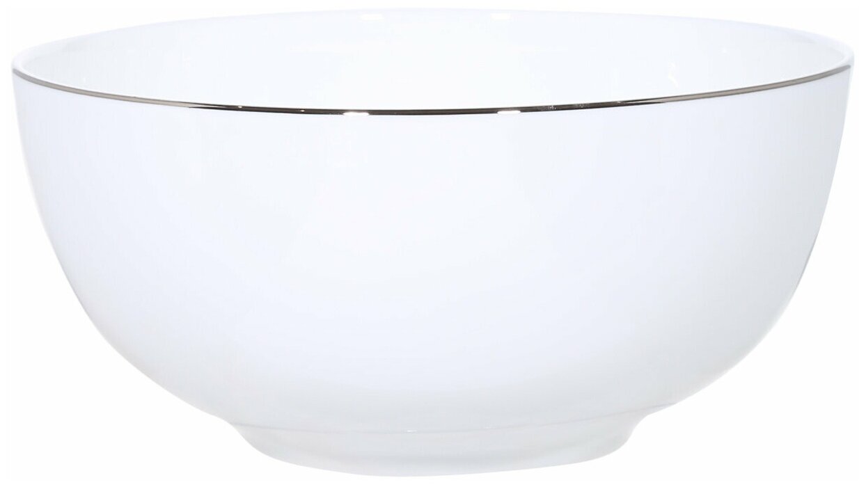 Салатник, диаметр 18 см, фарфор F, белый, Ideal silver, Kuchenland