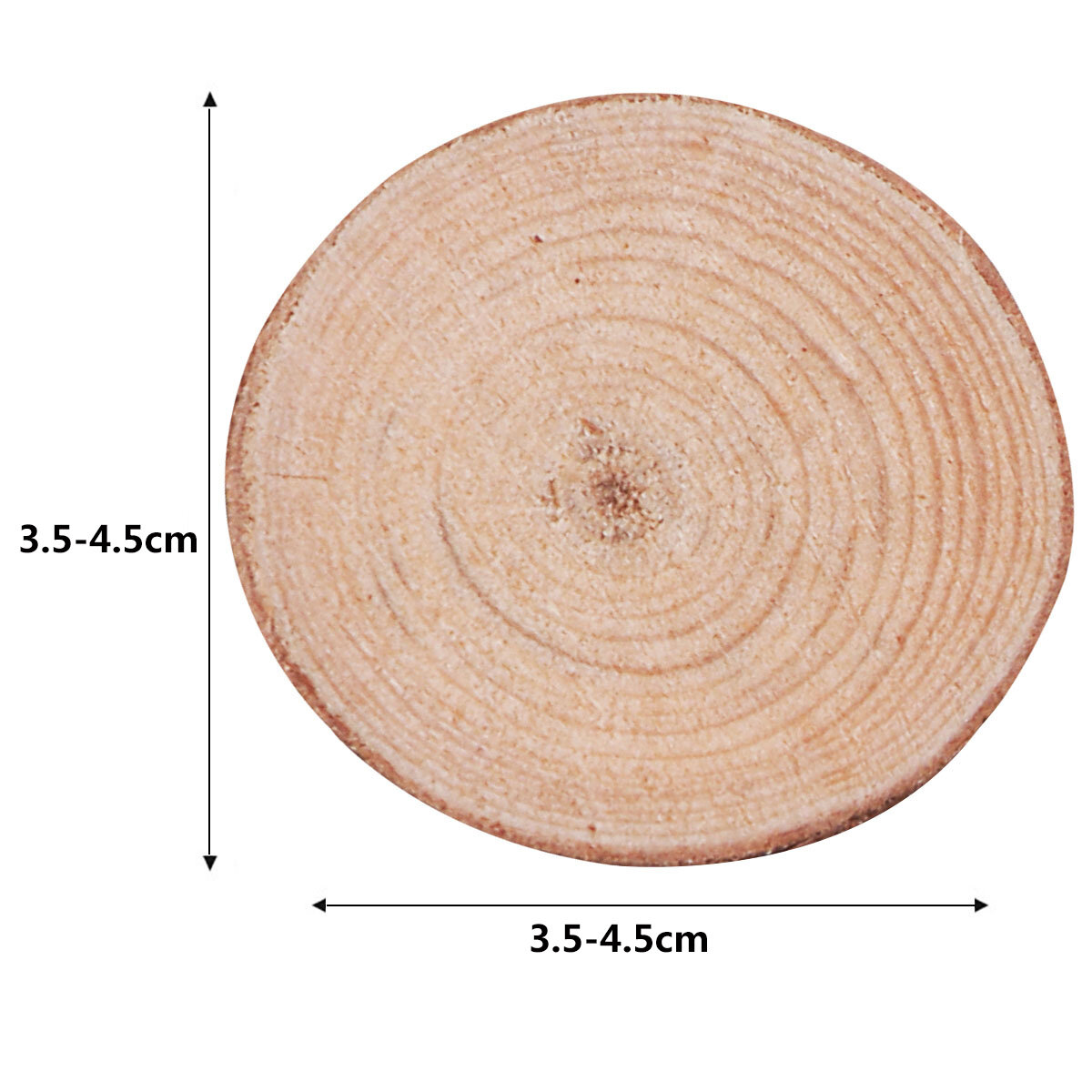 30 Штук Диски Из Розового Дерева Для Творчества И Украшений 3 5-4 5Cm 0 5Cm