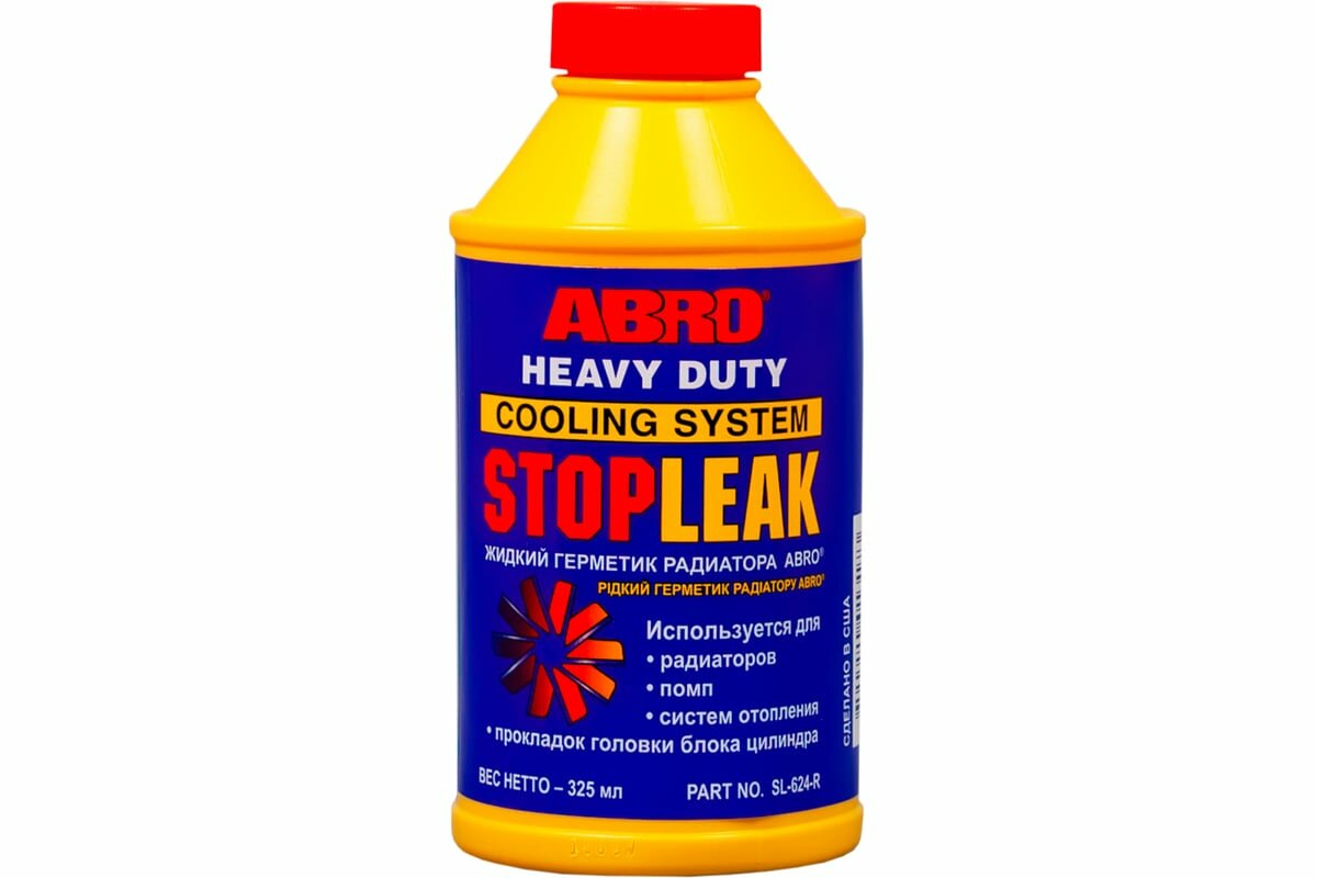 ABRO Герметик радиатора жидкий 325 г SL-624-RW