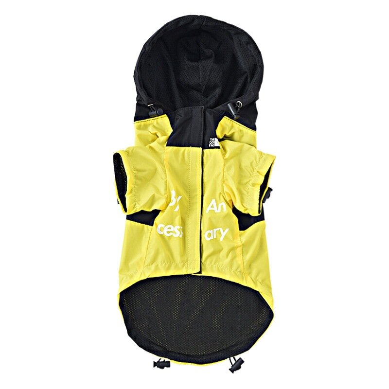 Куртка для собак Tidora, непромокаемая, красная, с капюшоном