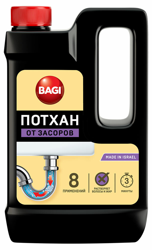 Чистящее средство от засоров Bagi Потхан, 600 г (1 шт)