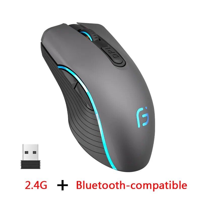 Беспроводная мышь Gray 2.4G Bluetooth
