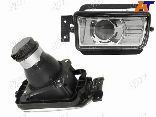 . SAT Фара противотуманная для BMW E34 88-95 левая хрусталь