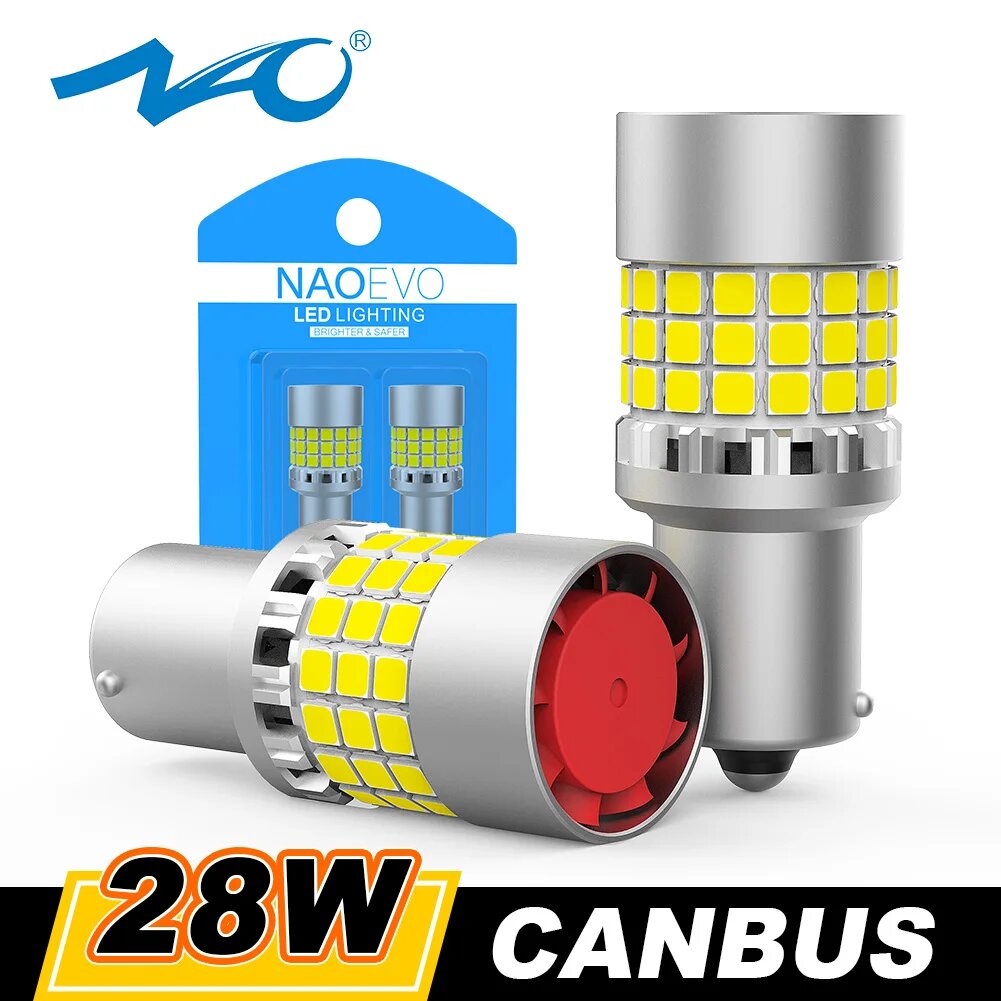 Светодиодная лампа указателя поворота Amber 1156 BAU15S PY21W