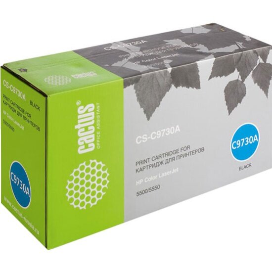 Тонер-картридж Cactus CS-C9730A черный для HP CLJ 5500/5550 (13000стр.)