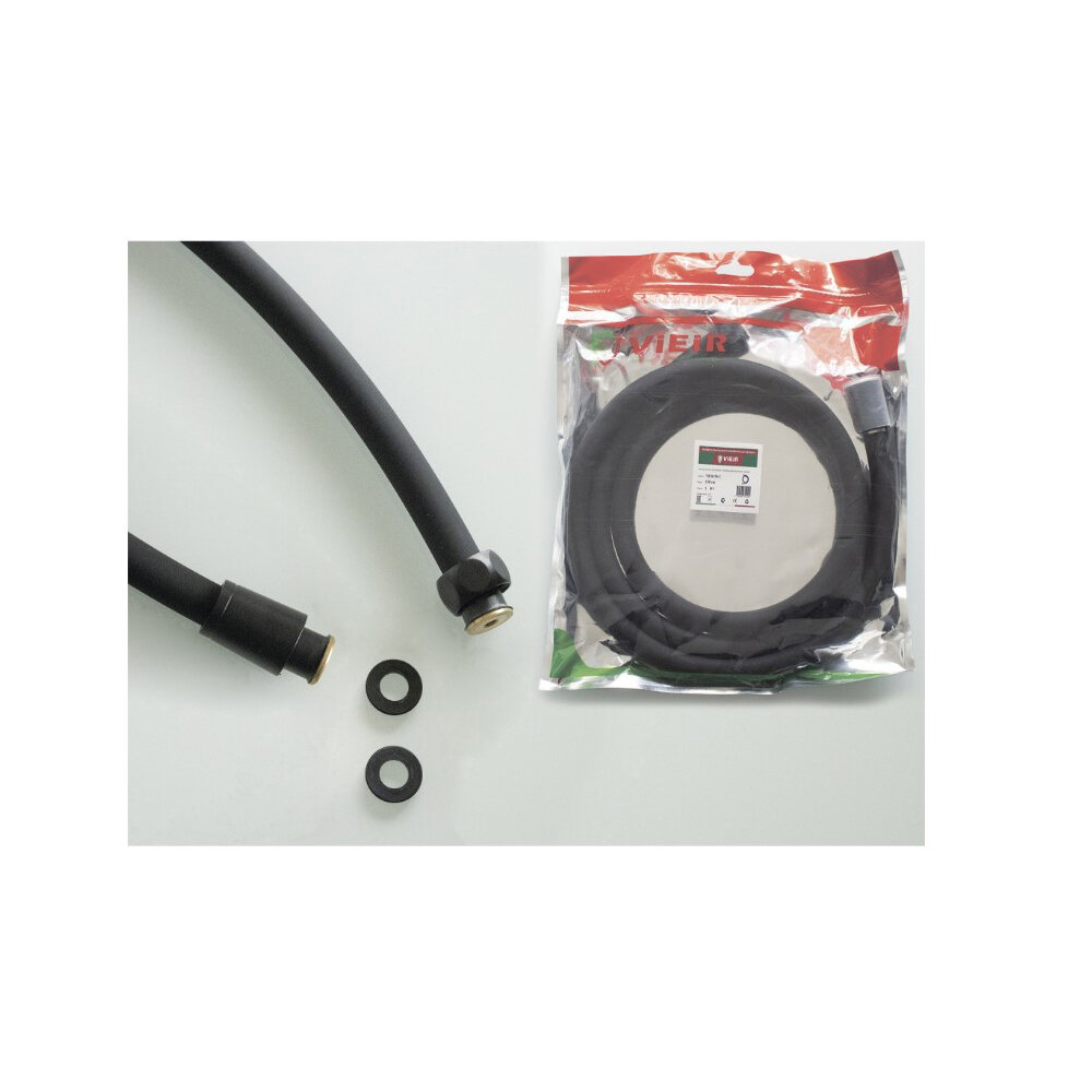 Шланг для душа Vieir (Виеир) 175 см силикон VR36175-C черный