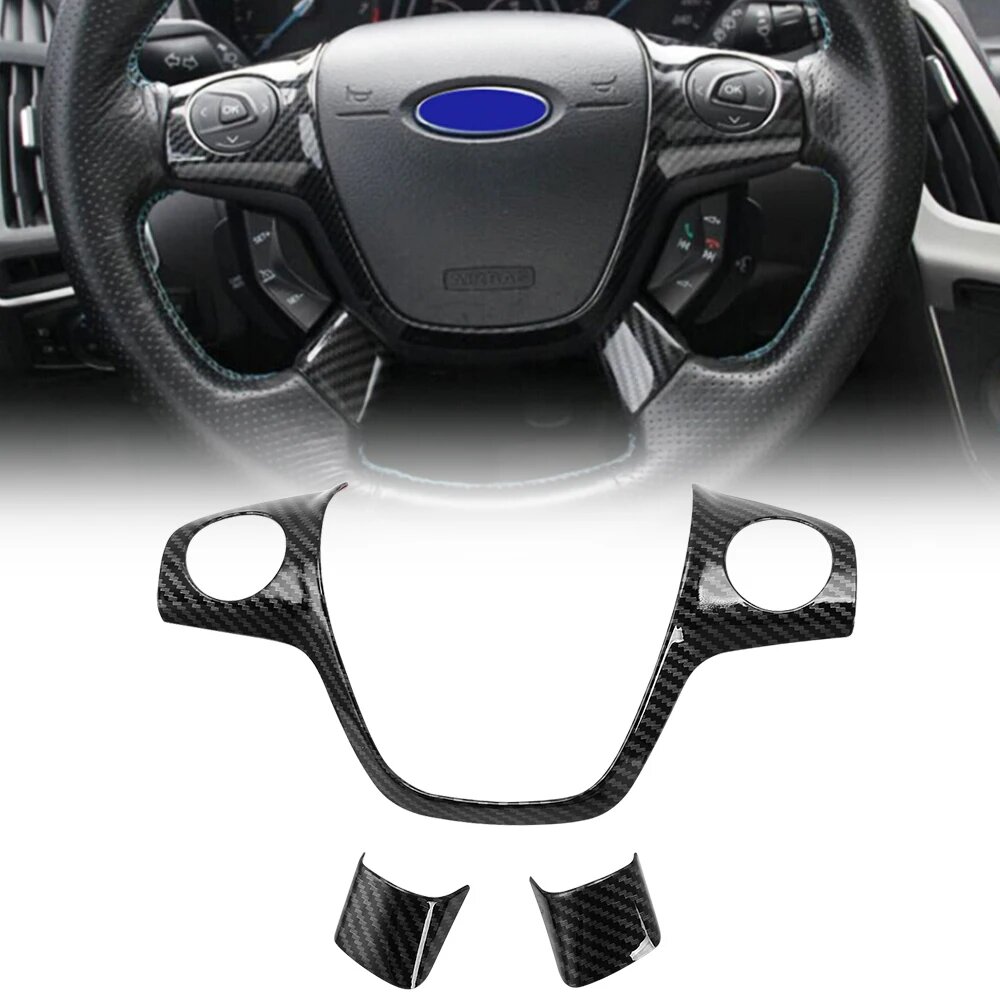 Накладка на руль для Ford Focus 3 mk3 2012-2014/ Kuga 2013-2015
