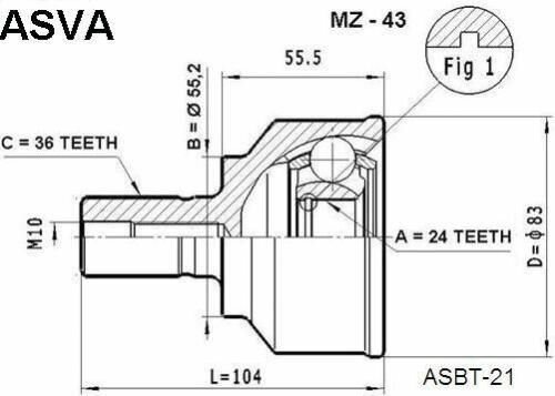 Граната наружная Asva MZ-43