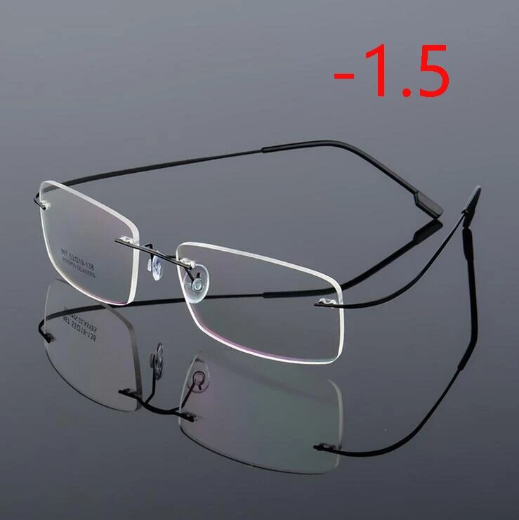 Очки без оправы для зрения -1.5, Myopia 150