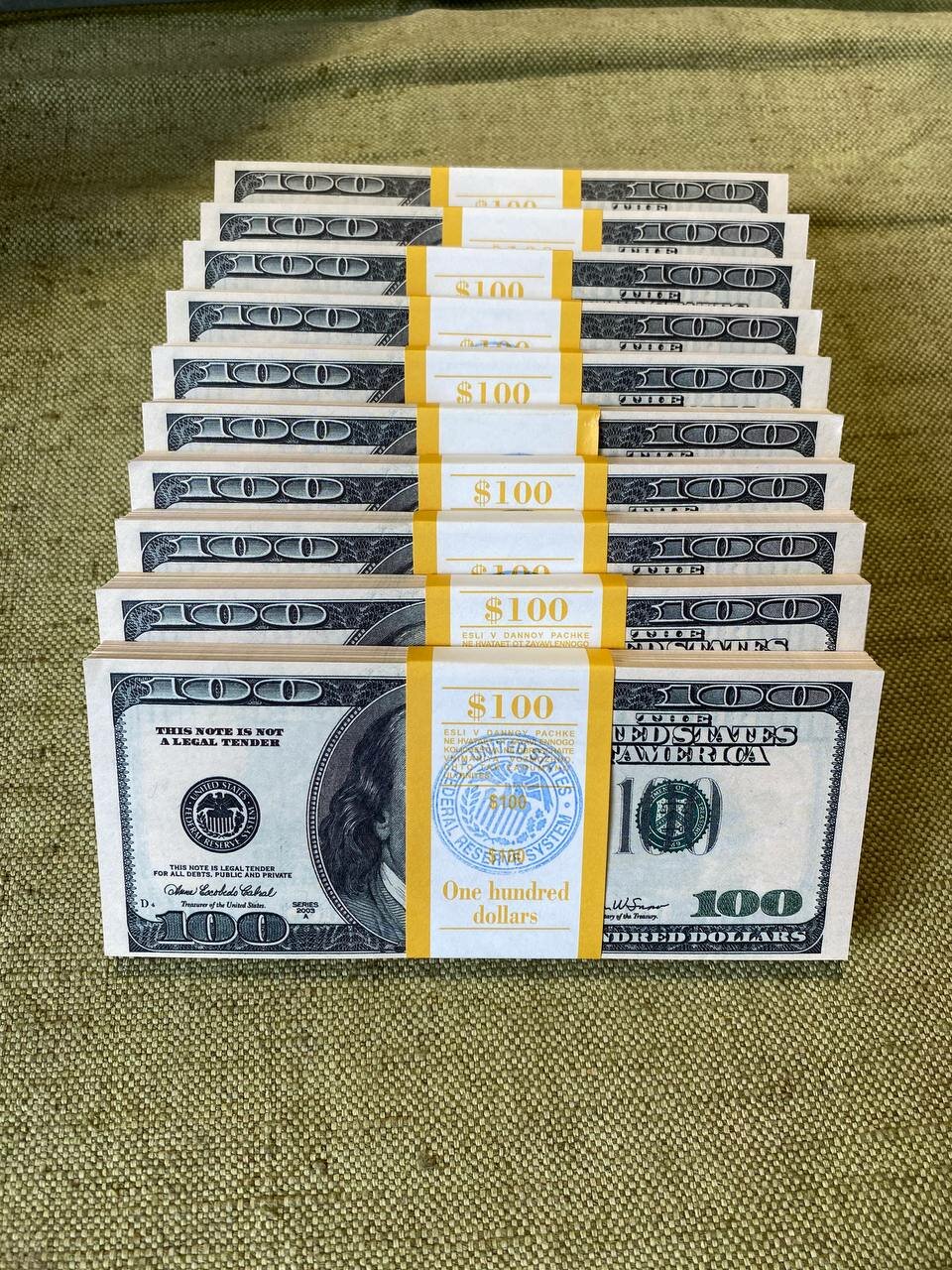 100 тыс дол старого образца банка приколов (10 пачек 100 долларов) бутафорские деньги на свадьбу