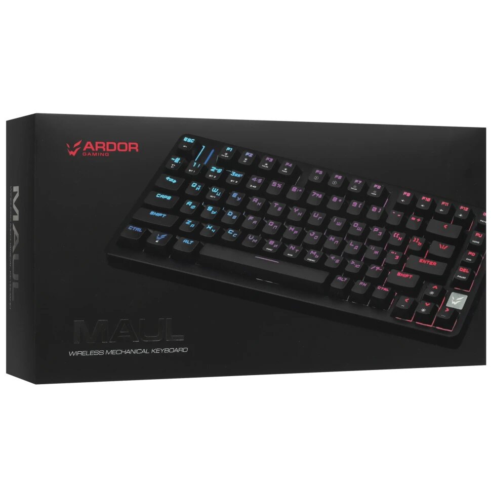 Клавиатура проводная + беспроводная ARDOR GAMING Maul [AG-ZD-Ma82AR-BL-HS-DI]