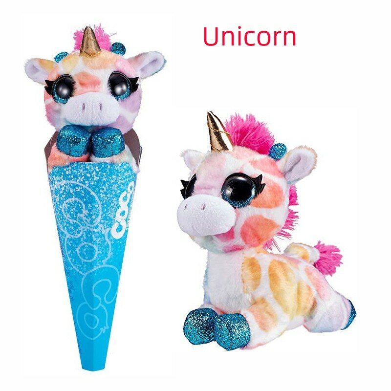 Мягкая игрушка-единорог ZURU Ice Cream Cone Big-Eyed Cute COCO, маленькая кукла-сюрприз в закрытой коробке, подарок на