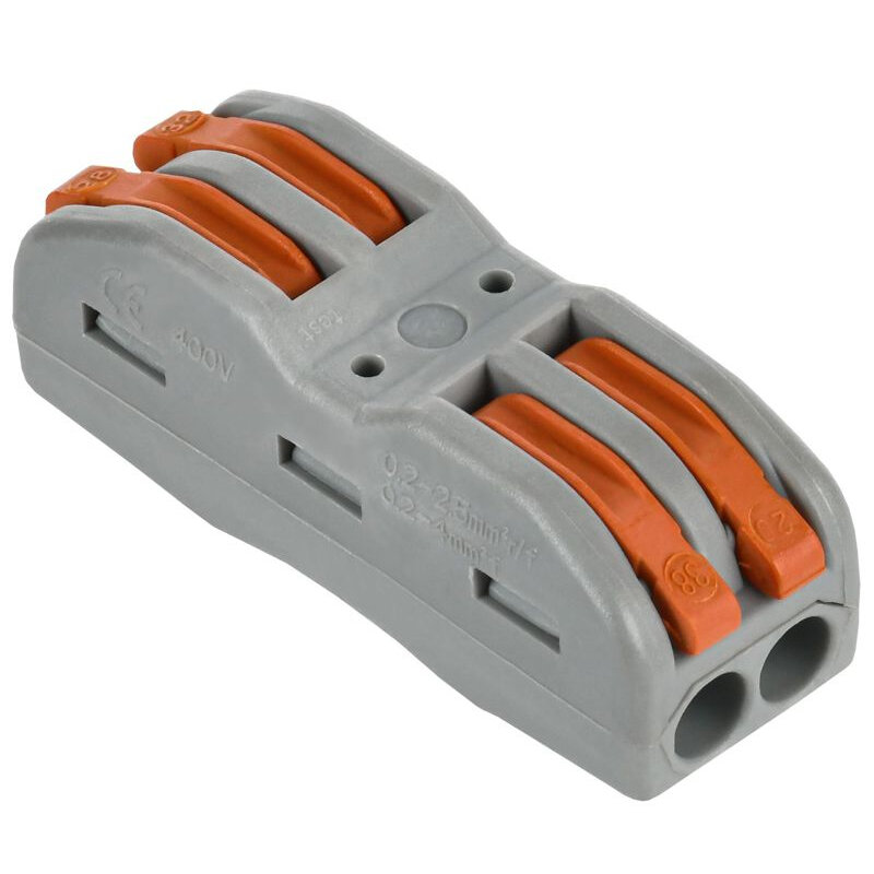 Строительно-монтажная клемма СМК 222-4122 проходная (4шт/упак), IEK UKZ20-4122-004 (1 упак)