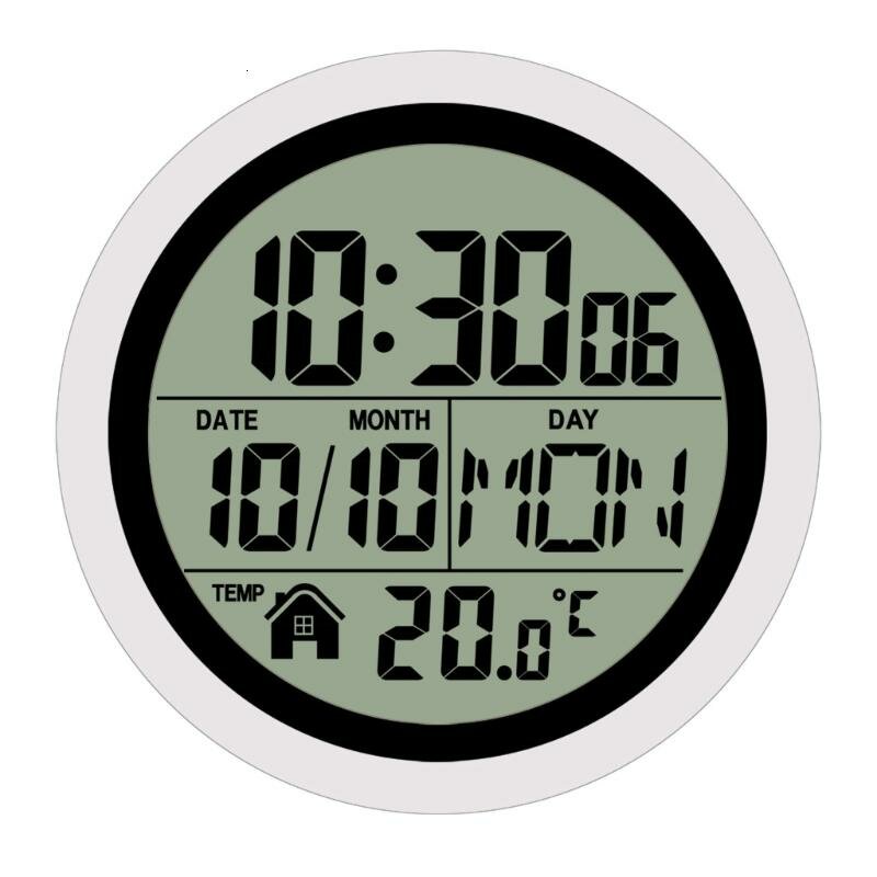 Водонепроницаемые настенные часы для ванной, Белый