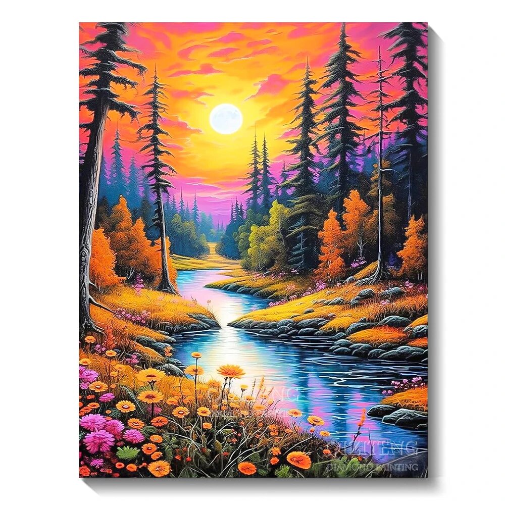 Набор для алмазной вышивки 5D "Аврора" 30x40cm, FDX3641