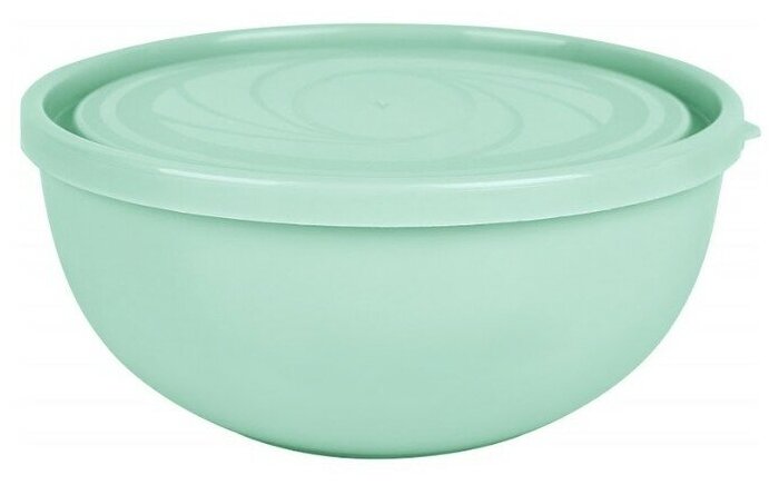 Салатница с крышкой 4,0л Ø255*123 серо-голубой ЭльфПл. 282 (Артикул: 4100016566)