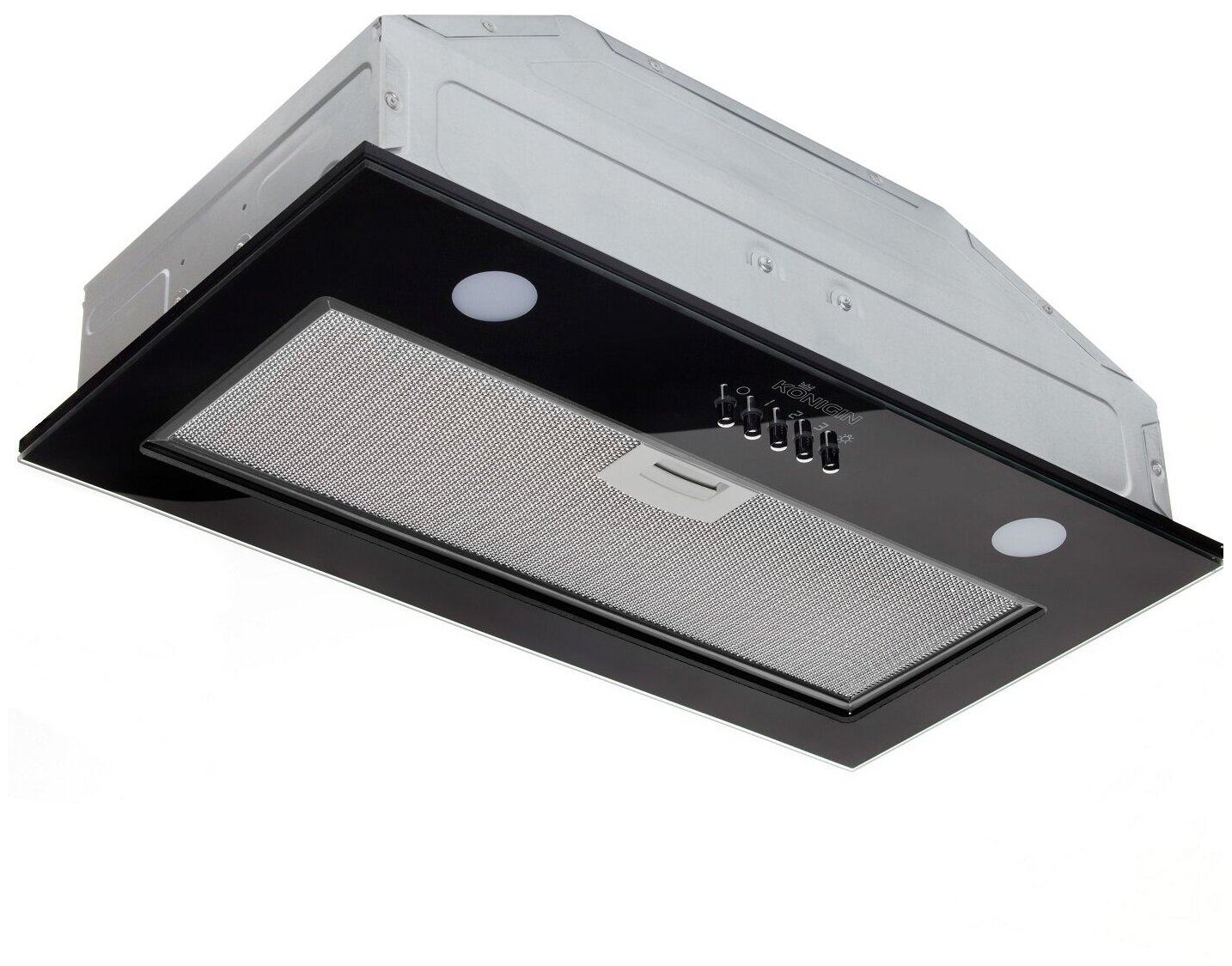 Полновстраиваемая вытяжка Konigin Skylark Black Glass 60