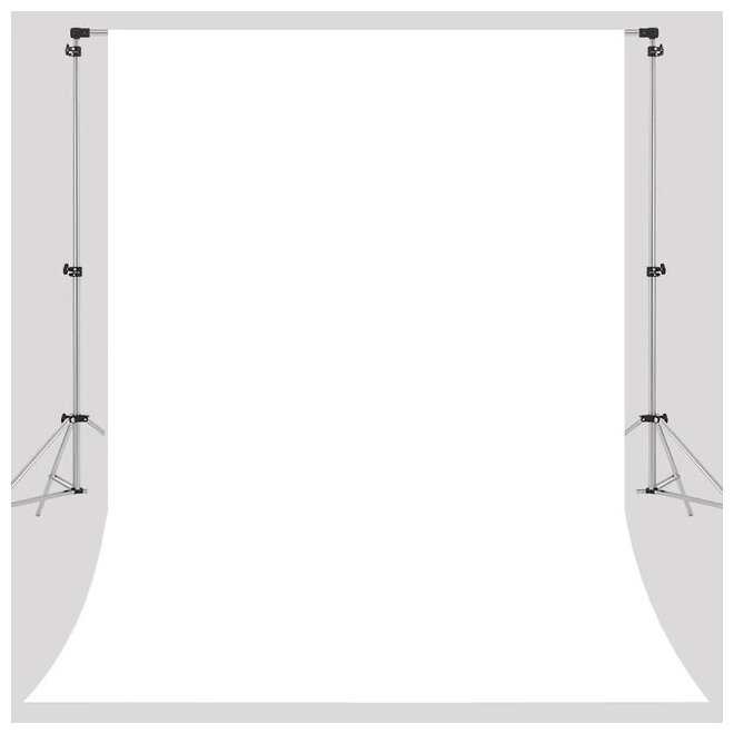 Фотофон, Фон тканевый размер 2*3м (белый хромакей) 100% Полиэстер