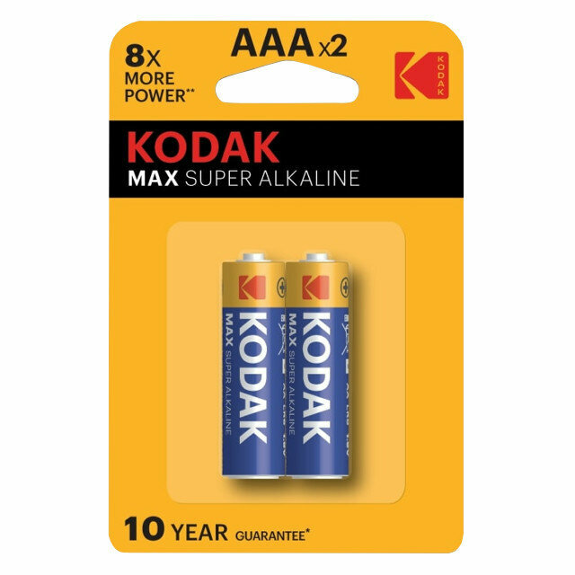 KODAK LR03 AAA батарейки блистер 2 шт для пультов, часов и дистанционных устройств
