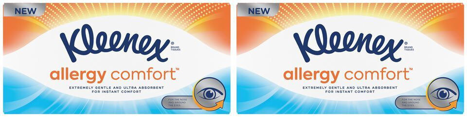Kleenex Салфетки в коробках Allergy Comfort 56 шт/уп,2 уп